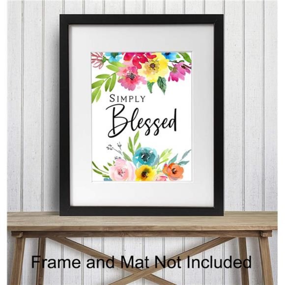 Wall Decor | Blessed Sign Blessed Wall Decor Christian Wall Art Blessed ...